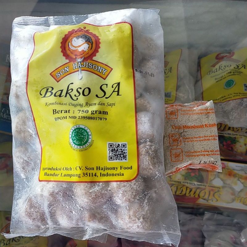 Jual Bakso Sony SA Lampung 750 gr + Bumbu Bakso | Shopee Indonesia