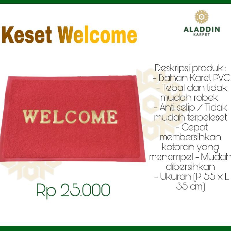 Jual KESET/KESET KAKI/KESET RUMAH/KESET WELCOME RUMAH | Shopee Indonesia