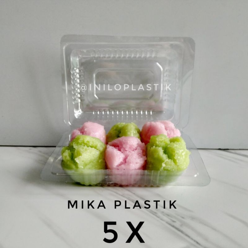 Jual mika plastik bening serbaguna / wadah kue plastik mika 5X [100pcs ...