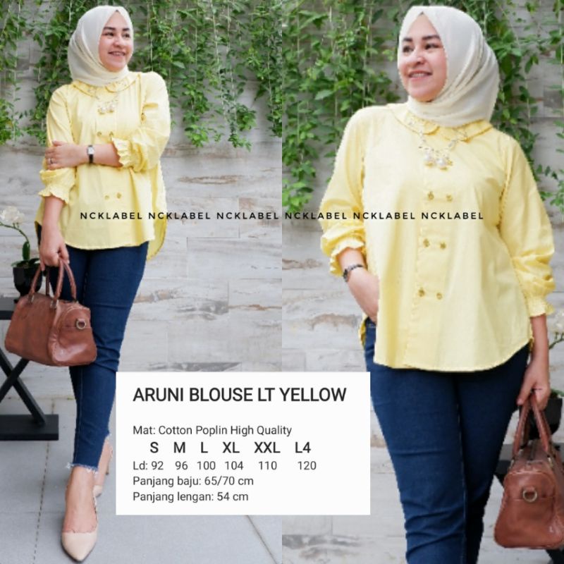Jual aruni blouse by ncklabel | Shopee Indonesia