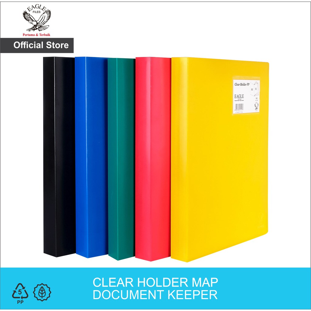 Jual EAGLE FILES Clear Holder Map Document Keeper Dokumen Holder A4 ...