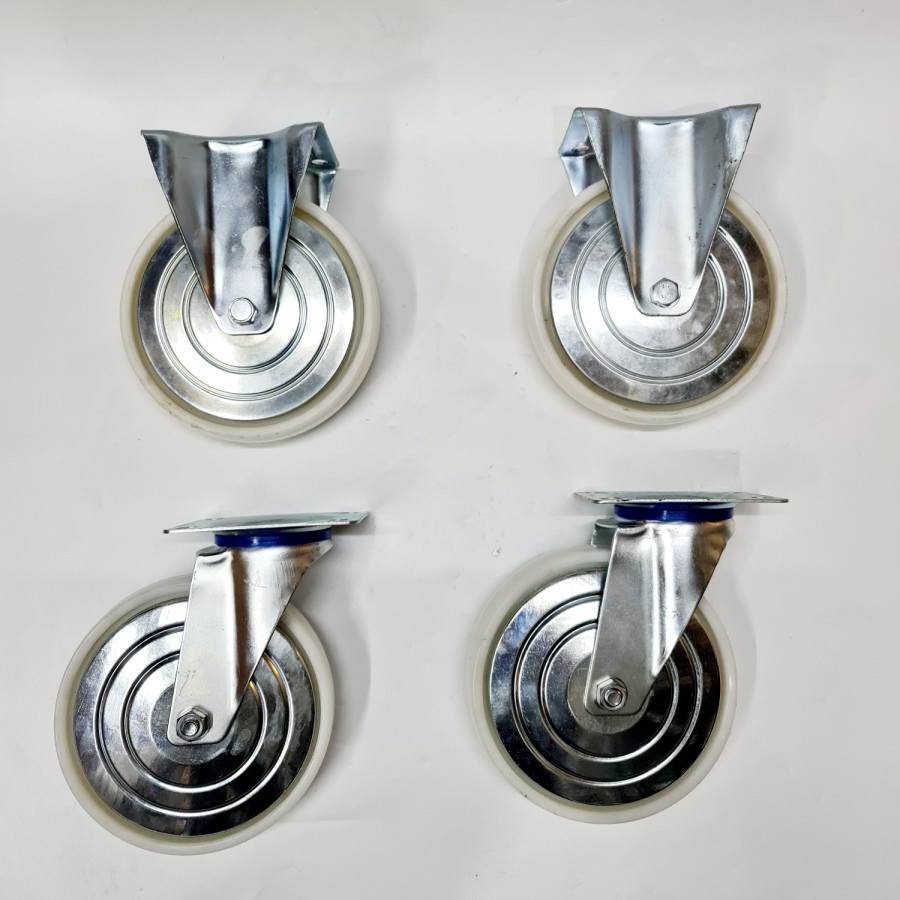 Jual Roda Troley nilon 8 inch 2putar 2lurus (harga 4 roda ) | Shopee ...