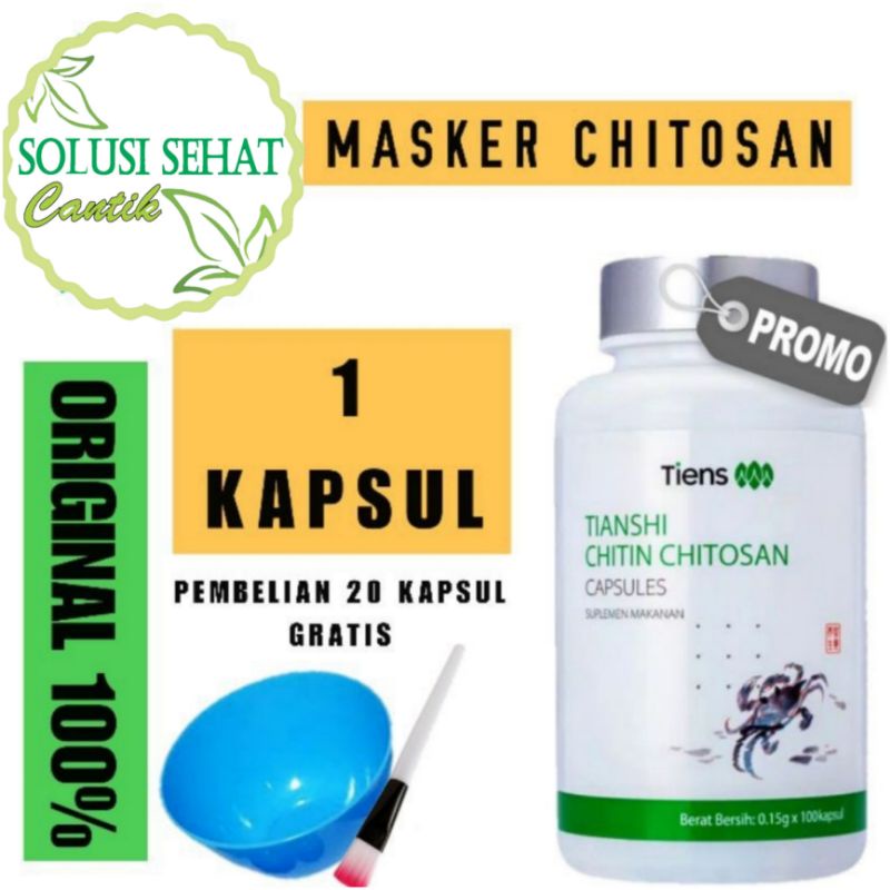 Jual Masker Bopeng / Chitosan Tiens / Tianshi Original / Kemasan Ecer ...