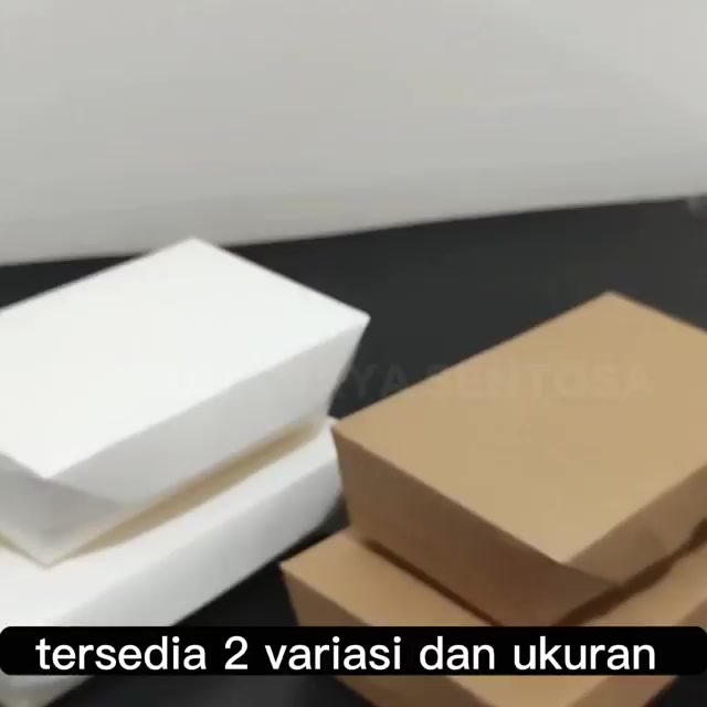 Jual Paper Lunch Box HALAL Tebal Kraft Coklat n Ivory Putih Food Tray ...