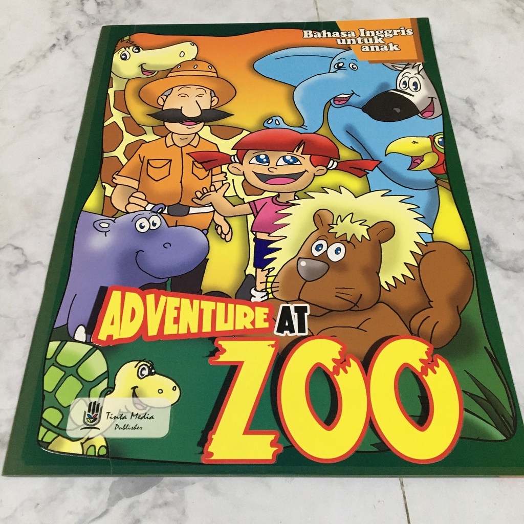 Jual adventure at zoo animal animals hewan binatang activity book ...