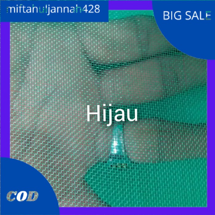 Jual insect net roll 50m x 1m - Hijau, 50m x 1m | Shopee Indonesia