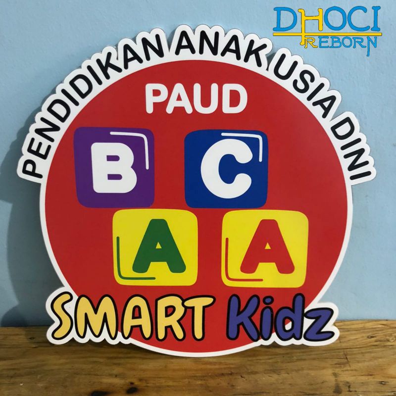 Jual Papan Nama / Plang PAUD Akrilik + Print stcker | Shopee Indonesia