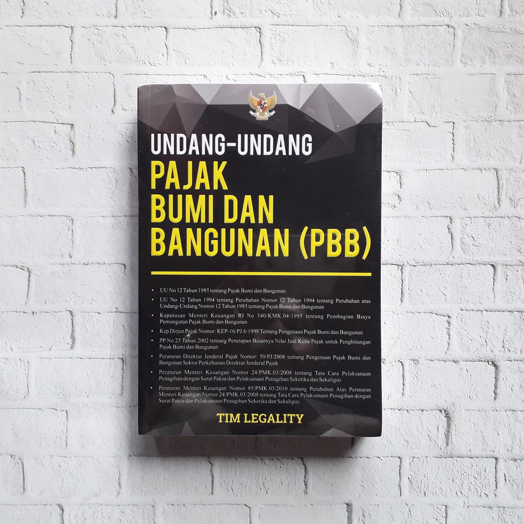 Jual UNDANG UNDANG PAJAK BUMI DAN BANGUNAN -- Tim Legality. | Shopee ...