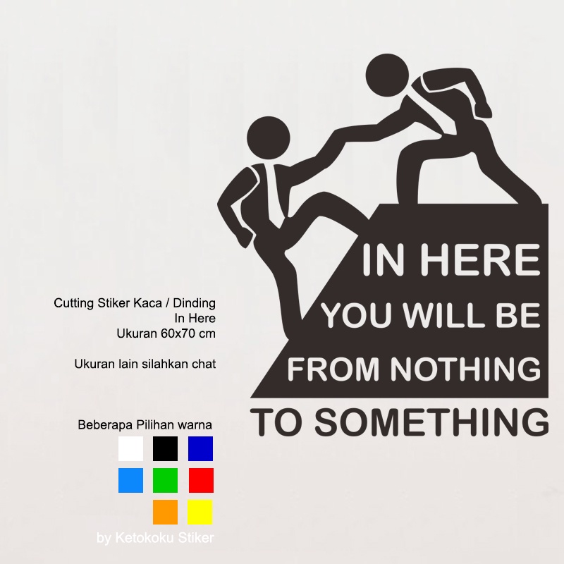 Jual Stiker Dinding Kaca Motivasi Kerja Kantor Quotes Cutting Sticker ...