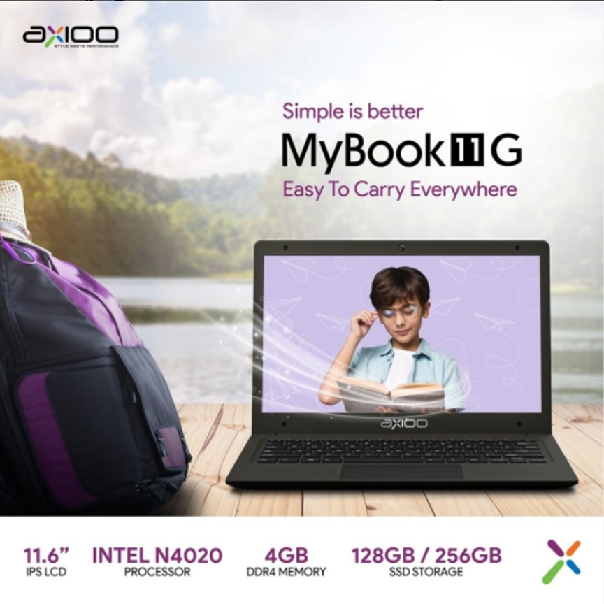 Jual LAPTOP AXIOO MYBOOK 11G N4000 6GB 256GB Windows 10 11.6HD | Shopee ...