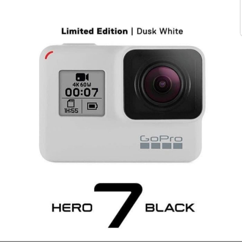 Jual GoPro Hero 7 Black Dusk White Limited Edition 12 MP 4K 60 FPS Action Camera | Shopee Indonesia