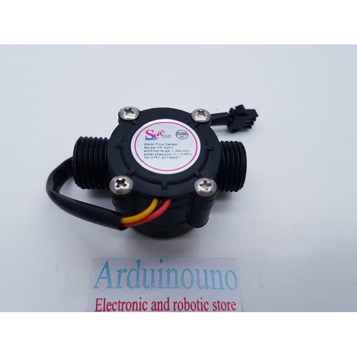 Jual Liquid Water flow sensor 1/2" 1/2 inch inchi, 1-30L/min aliran air ...