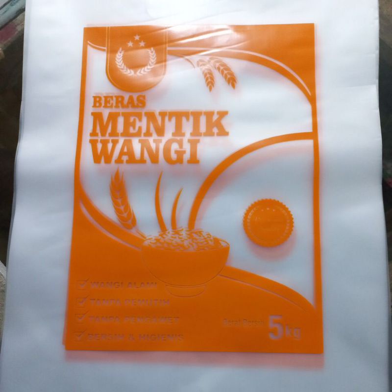 Jual Platik Beras 5kg MENTIK WANGI(100 lembar) | Shopee Indonesia
