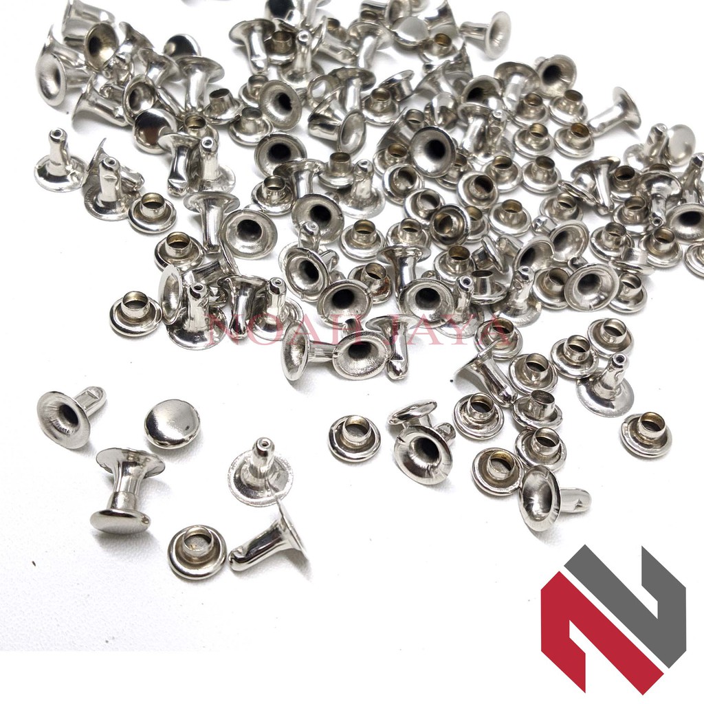 Jual PAKU CENTANG/PAKU RIVET UKURAN 6 MM PER 100 SET V 1000 NK | Shopee ...