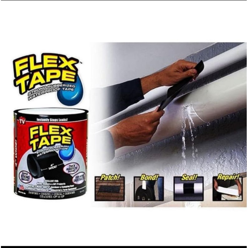 Jual flex tape lakban anti bocor flex tape super kuat / lakban khusus anti bocor magic tape ...