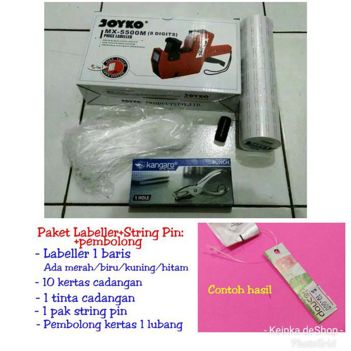 Jual Best Produk] Alat Cetak Label Harga Labeller String Loop Lock Pin ...