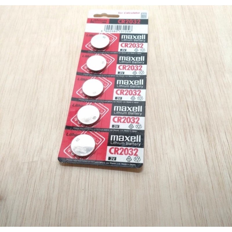 Jual Baterai Maxell CR2032 Lithium Maxell CR 2032 Original 3V | Shopee ...