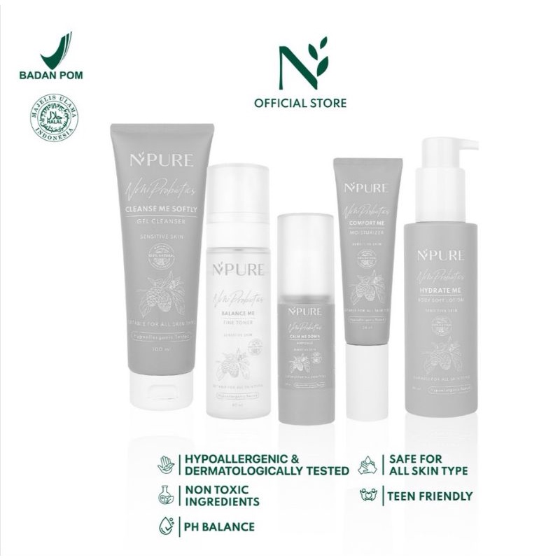 Jual NPURE Noni Probiotics Series (Skin Care Untuk Kulit yg Sensitif ...