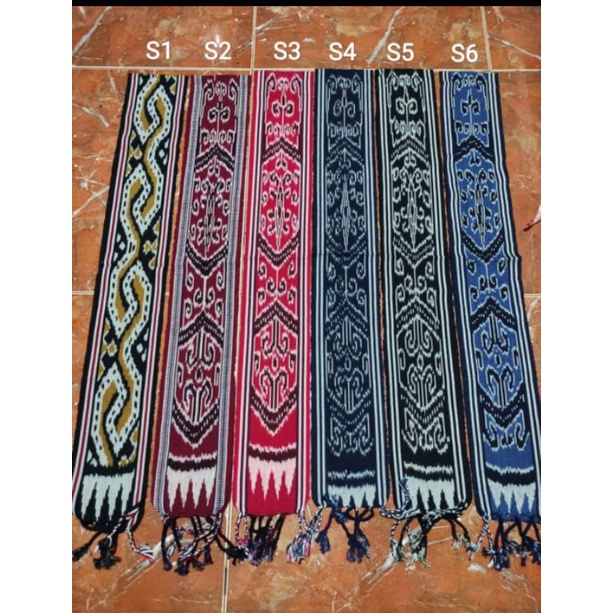 Jual DAYAK TORAJA Syal Scarf tenun 12cm Kalimantan Sulawesi NTT LOMBOK ...