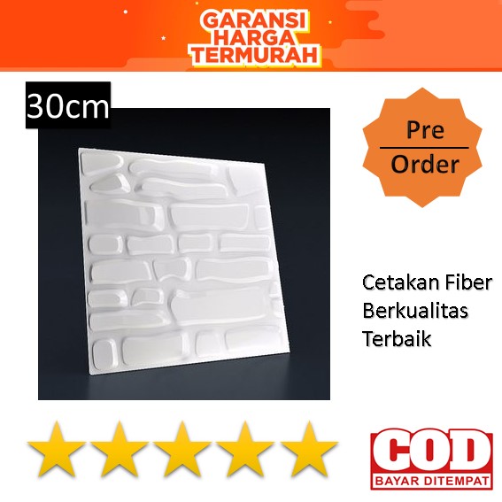 Jual wall moulding 3D / moulding wallpaper / cetakan batu alam dinding ...