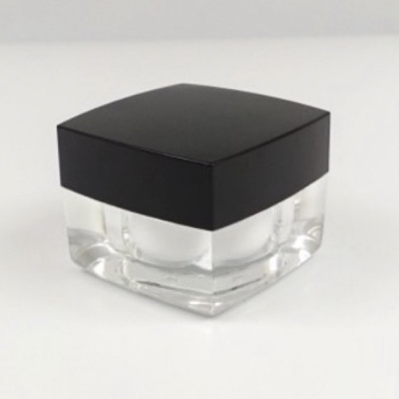 Jual POT CREAM ACRYLIC 10GRAM AKRILIK HITAM PUTIH / POT SQUARE KOTAK 10 ...