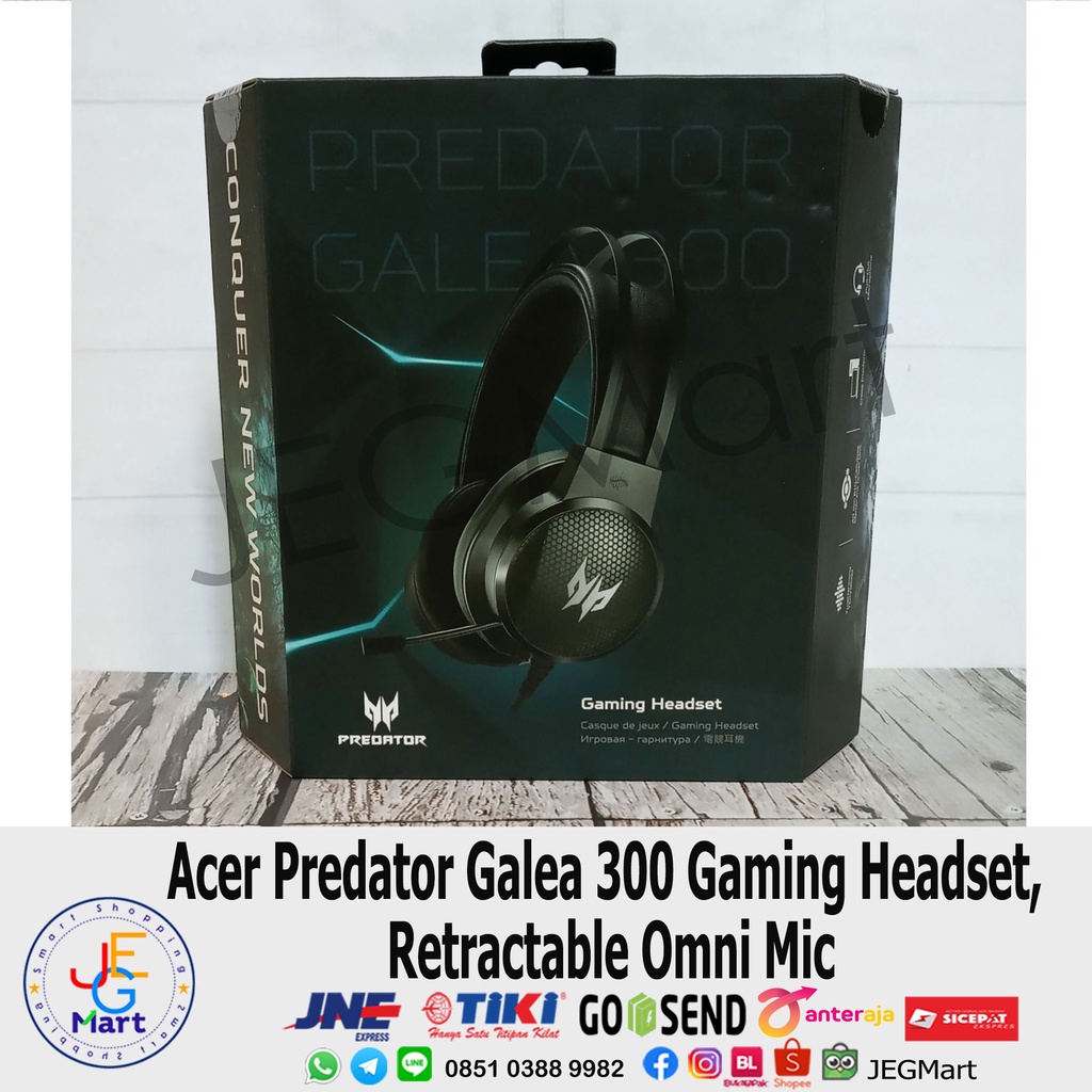 Jual Acer Predator Galea 300 Gaming Headset Retractable Omni Mic ...