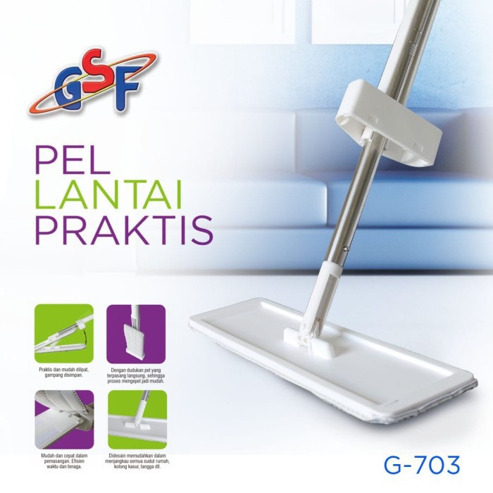 Jual Ultra Mop Hand Free G-703 - Alat Pel Lantai Flat Mop - Pel Tarik ...