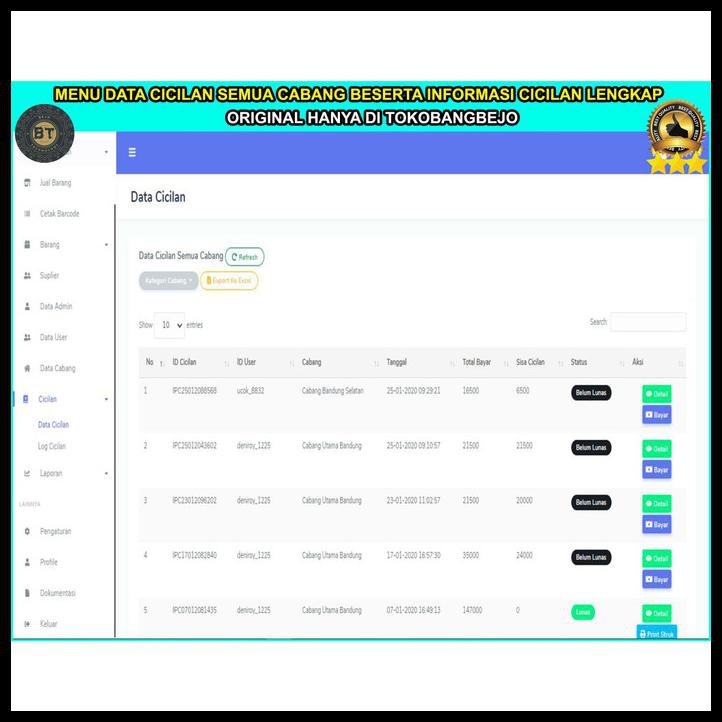 Jual BANTING HARGA APLIKASI WEB SOURCE CODE PENJUALAN INVENTORY KASIR ...