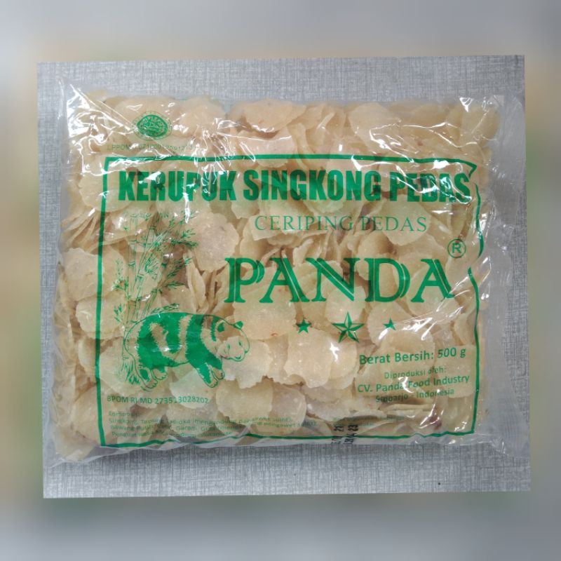 Jual Kerupuk singkong pedas,keripik panda 500grm | Shopee Indonesia