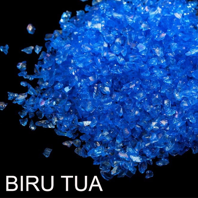 Jual Topping Batu Pecah Kecil Kaca Bening Transparan Stone Flakes ...