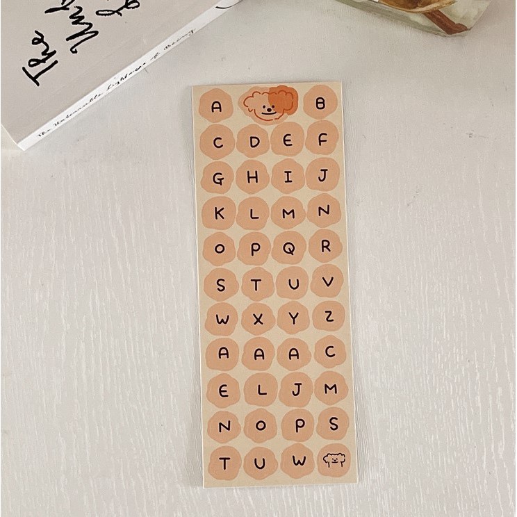 Jual STICKER ALPHABET AESTHETIC l STIKER ABJAD LUCU l STICKER TUMBLR ...