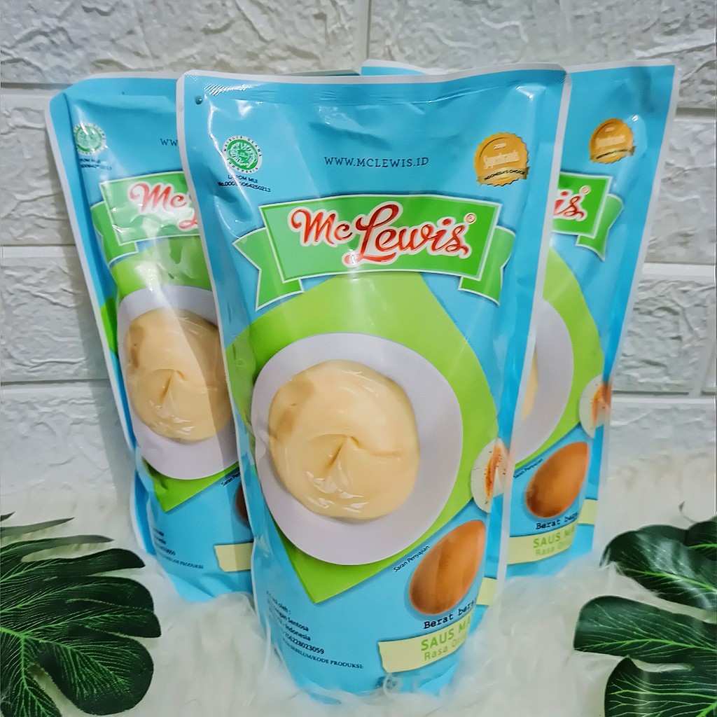 Jual Mayonaise Mc Lewis Saus Mayo Original Kemasan Pouch 1Kg Mayones ...
