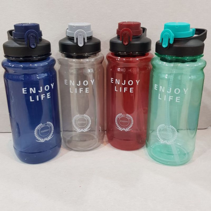 Jual Botol Minum 2 liter Botol Enjoy Warna Gradasi 2l Tumbler 2 liter ...