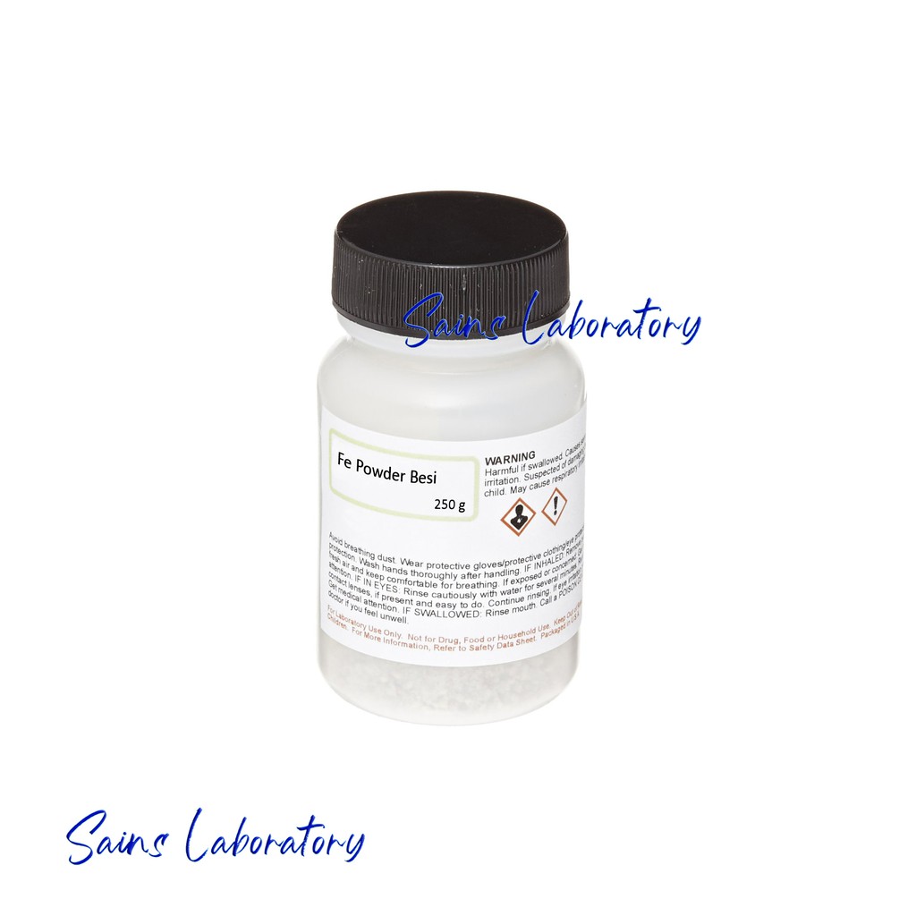 Jual Fe Serbuk Besi Murni Serbuk Iron Powder Fe 250 gr Ferro Gaya Medan ...