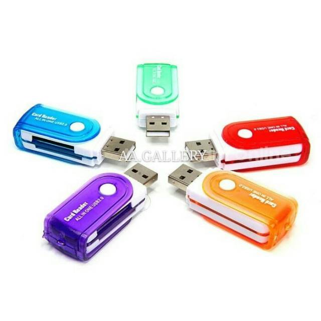 Jual Card Reader 4 Slot / Cardreader All in One / Cardrider Putar USB ...