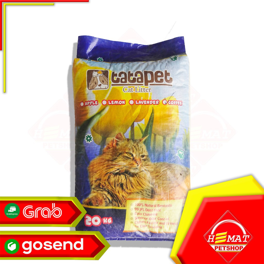 Jual [GOSEND] Pasir Kucing Gumpal Wangi Tatapet 20 Kg / Cat Litter 20 Kg | Shopee Indonesia