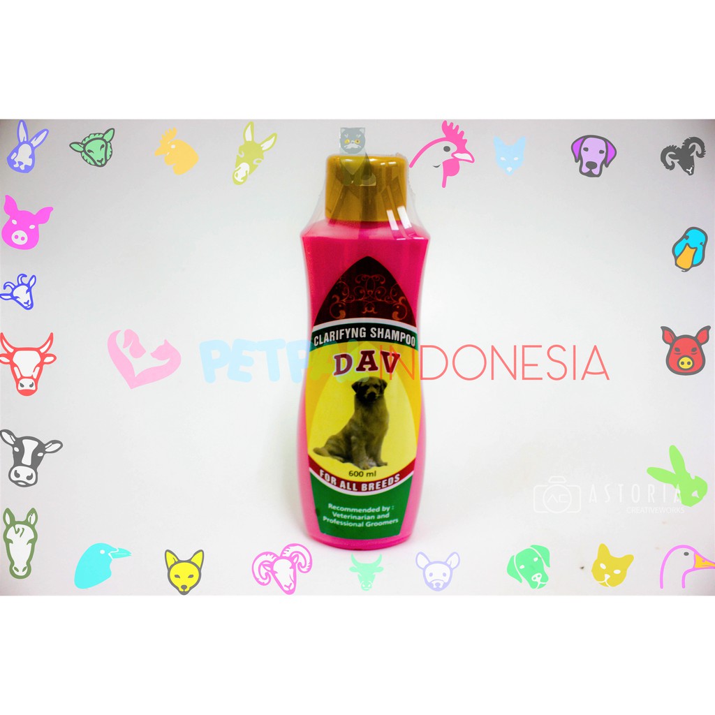 Jual DAV Clarifyng Shampoo For All Breeds 600 ml Tamasindo Veterinary ...