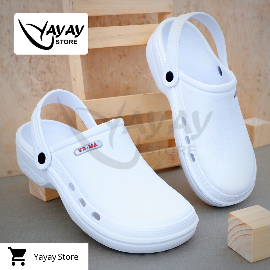 Jual Sandal Sepatu Kodok Putih SANDAL MEDIS/DOKTER Sandal KODOK Putih ...