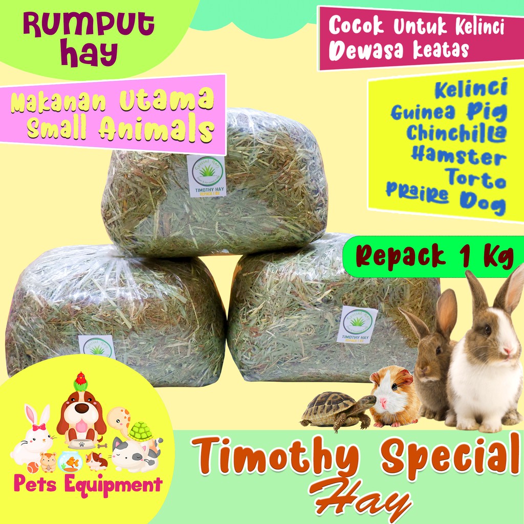 Jual TIMOTHY HAY 2nd cut by SPECIAL HAY 1kg/pakan kelinci marmut ...
