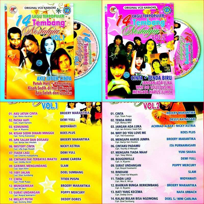 Jual VARIASI KASET ORIGINAL LAGU KARAOKE POP NOSTALGIA TEMBANG KENANGAN-VOCAL ON OF AKTIF-LAGU ...