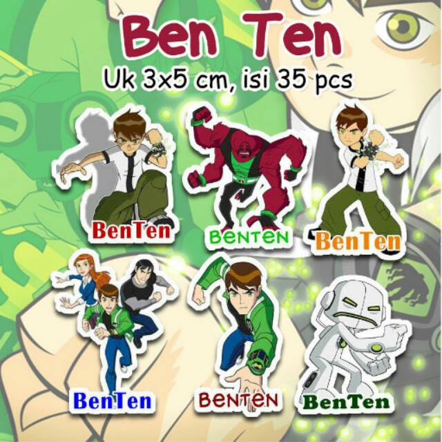 Jual Stiker label nama tipe A Ben Ten | Shopee Indonesia