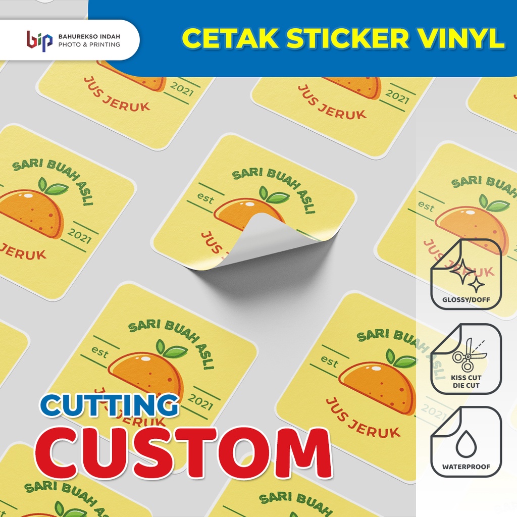 Jual Stiker Vinyl / Cetak Stiker Label Kemasan / Label Usaha Makanan ...