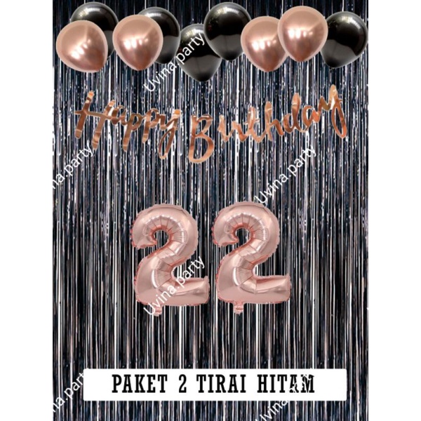 Jual {2 TIRAI } PAKET SET DEKORASI ULANG TAHUN HAPPY BIRTHDAY LATIN ...