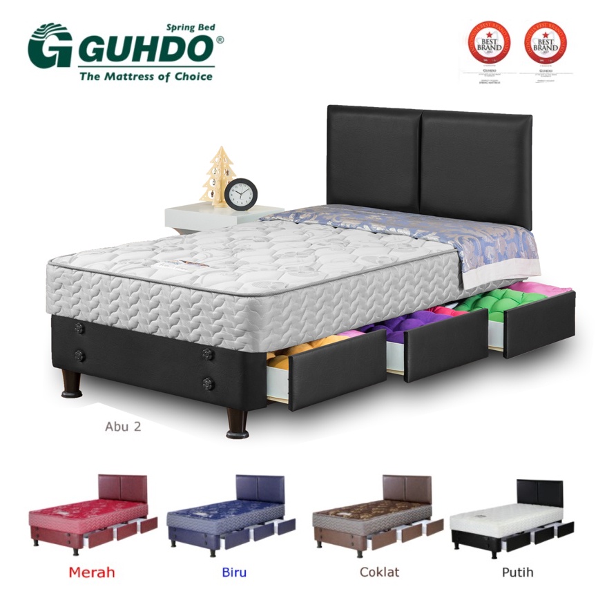 Jual Kasur Springbed Guhdo New Prima Drawer Bed HB Atlantic - Komplit Set (Divan / Dipan 3 Laci ...