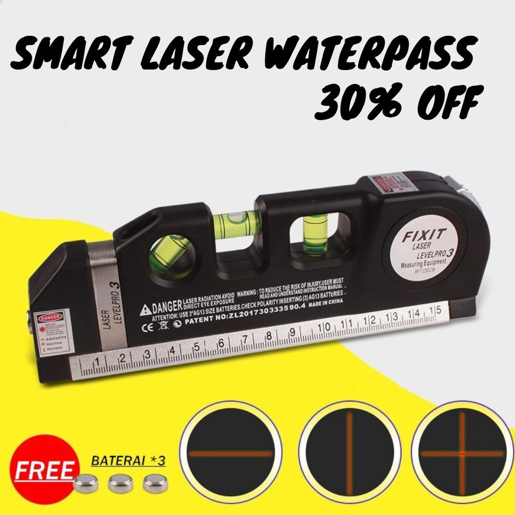 Jual Laser Waterpass Digital Level Measure Tape Aligner Ruler Level ...