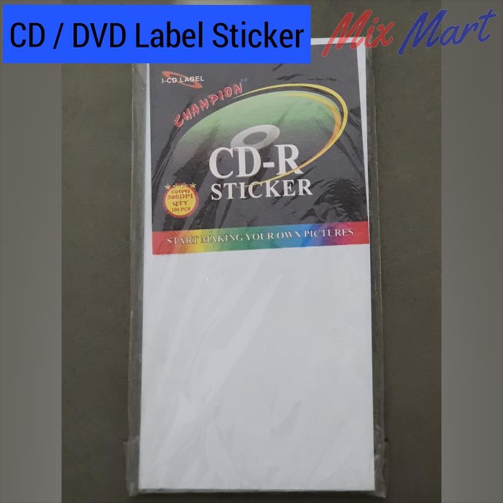 Jual CD / DVD Label Sticker, Label Stiker CD-R | Shopee Indonesia