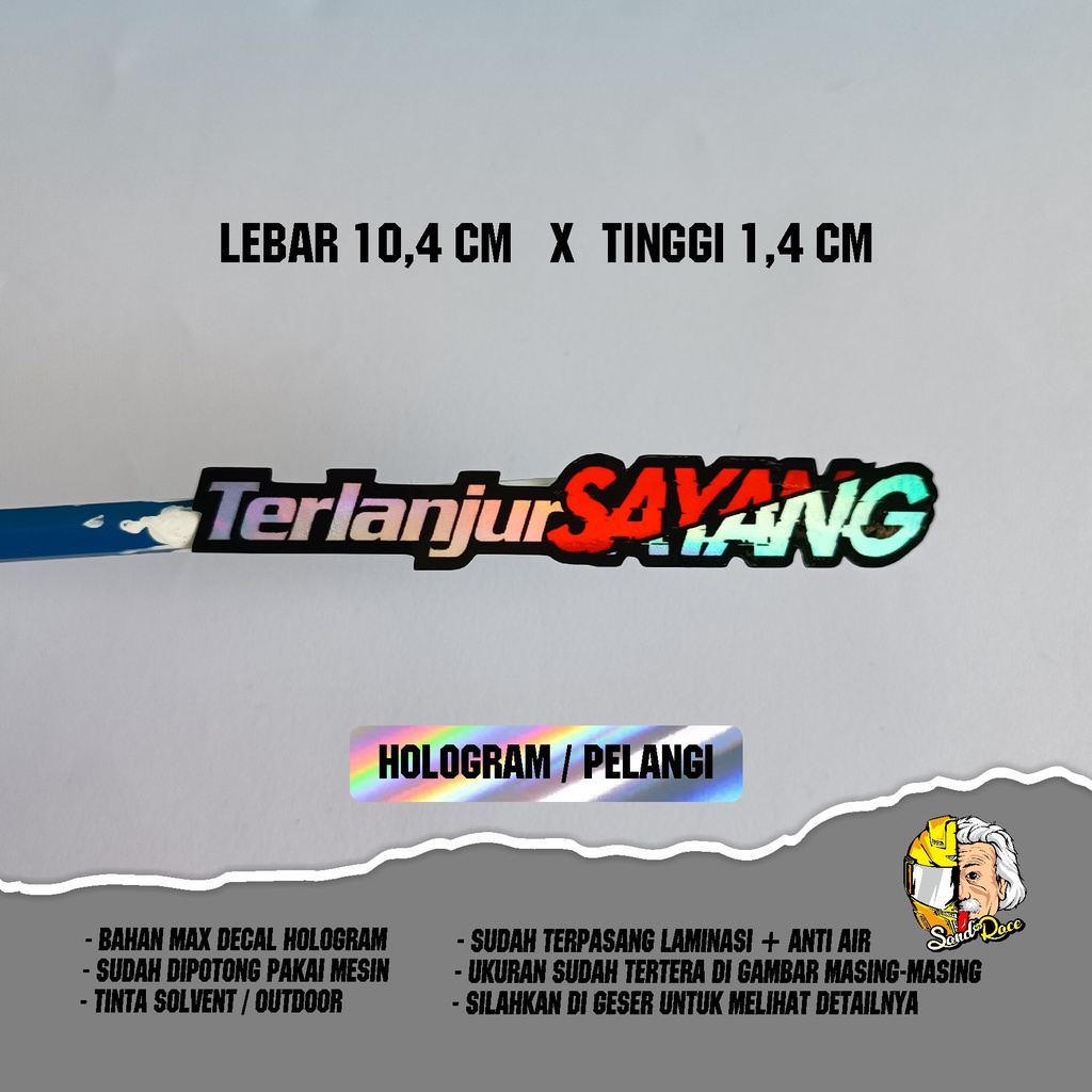 Jual sticker kata kata / sticker hitz / sticker viral / sticker bengkel ...