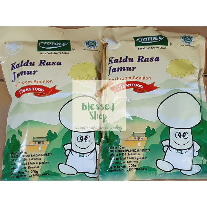 Jual Totole kaldu jamur HALAL MUI, penyedap rasa jamur, totole 200gr ...