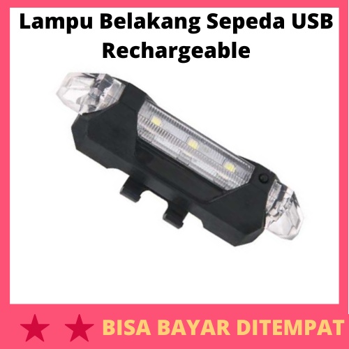 Jual Lampu Belakang Sepeda USB Rechargeable Lamp / Lamp Lampu LED ...