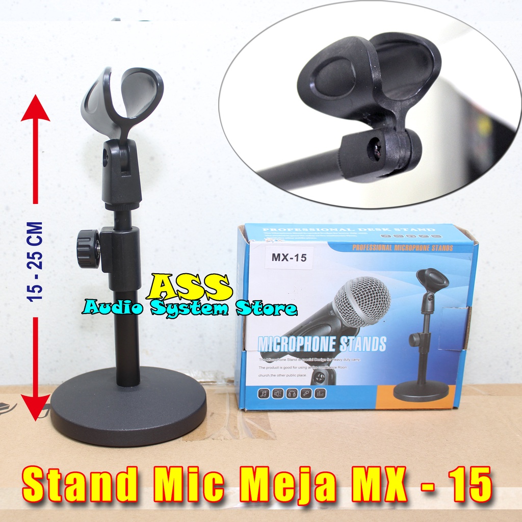 Jual Stand Mic Meja MX 15 MAXXIS / Tripod Microphone MX - 15 / Dudukan Mic Meja MX-15 | Shopee ...